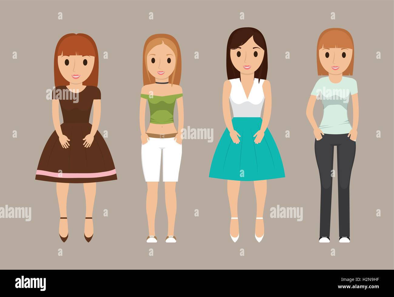 Teen cartoons Stock Vector Images - Alamy
