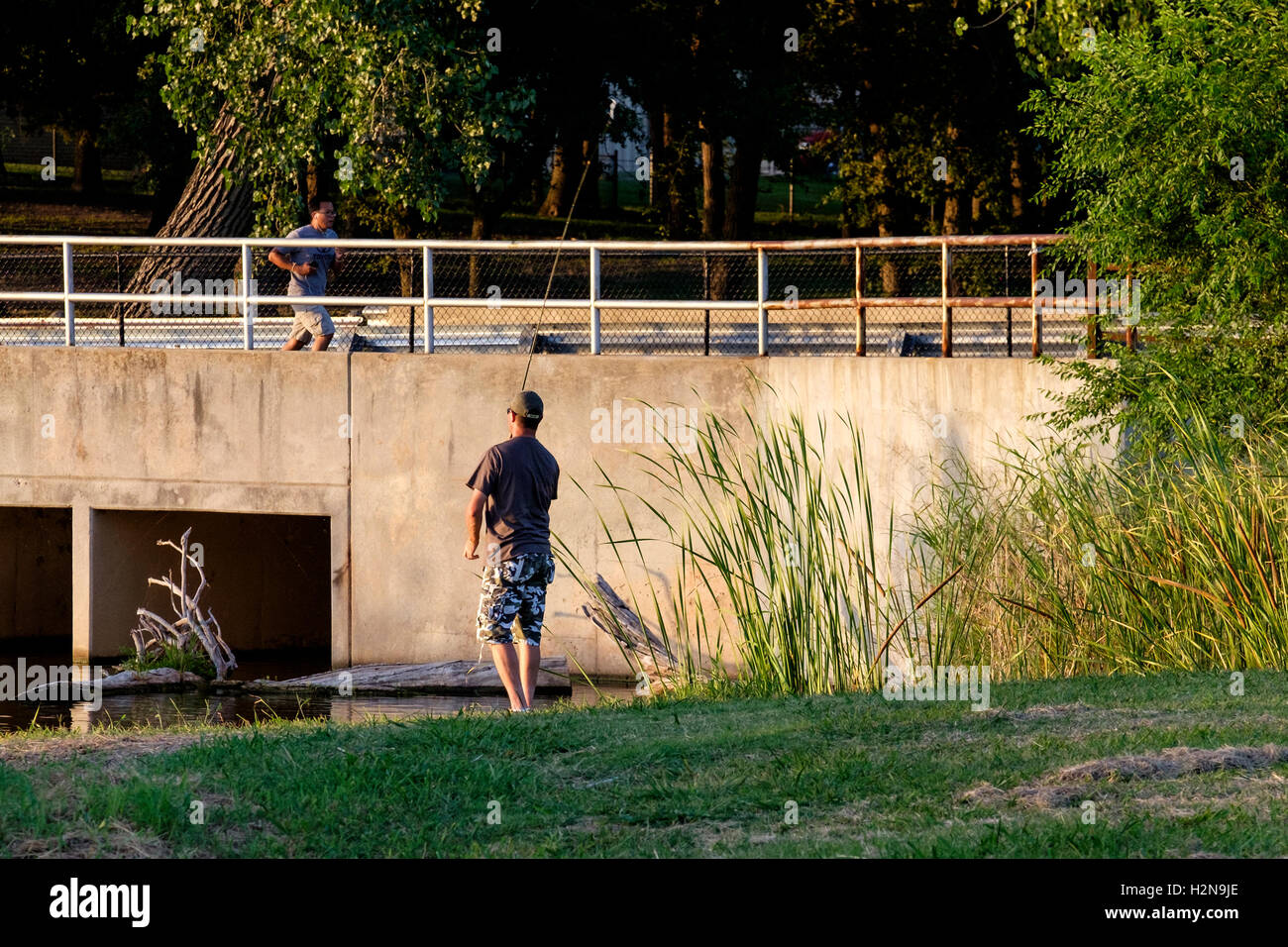 Man runs near river hi-res stock photography and images - Alamy