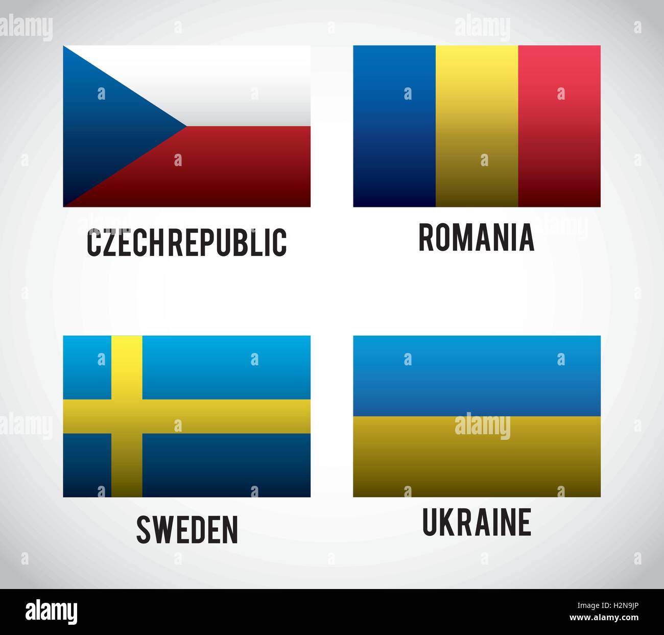 Isolated flags of europe design Stock Vector Image & Art - Alamy