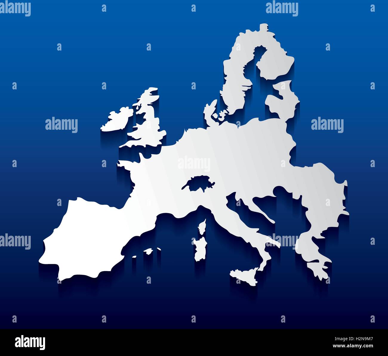 Isolated europe map design Stock Vector Image & Art - Alamy