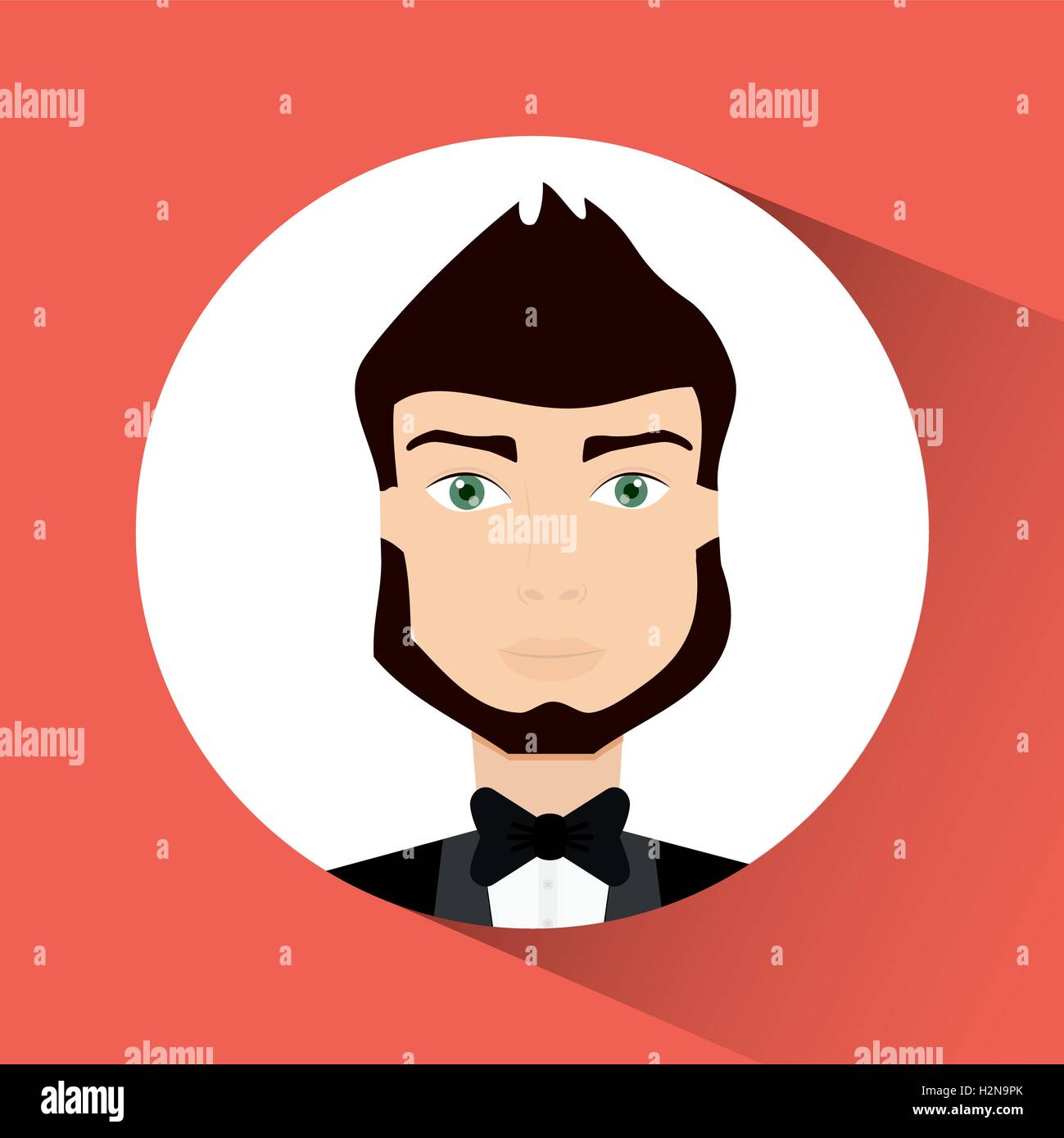 Man cartoon inside circle design Stock Vector Image & Art - Alamy