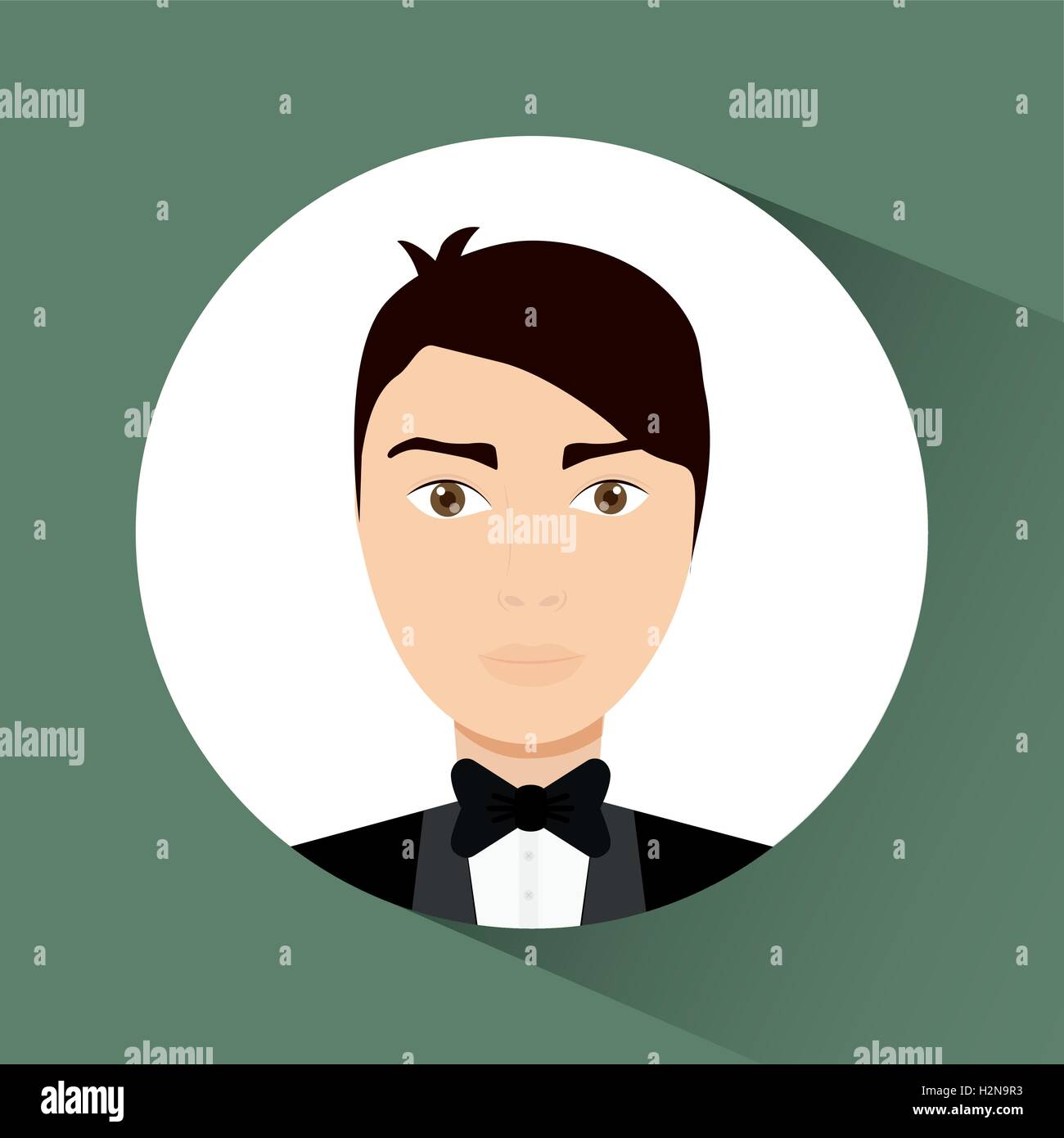 Man cartoon inside circle design Stock Vector Image & Art - Alamy