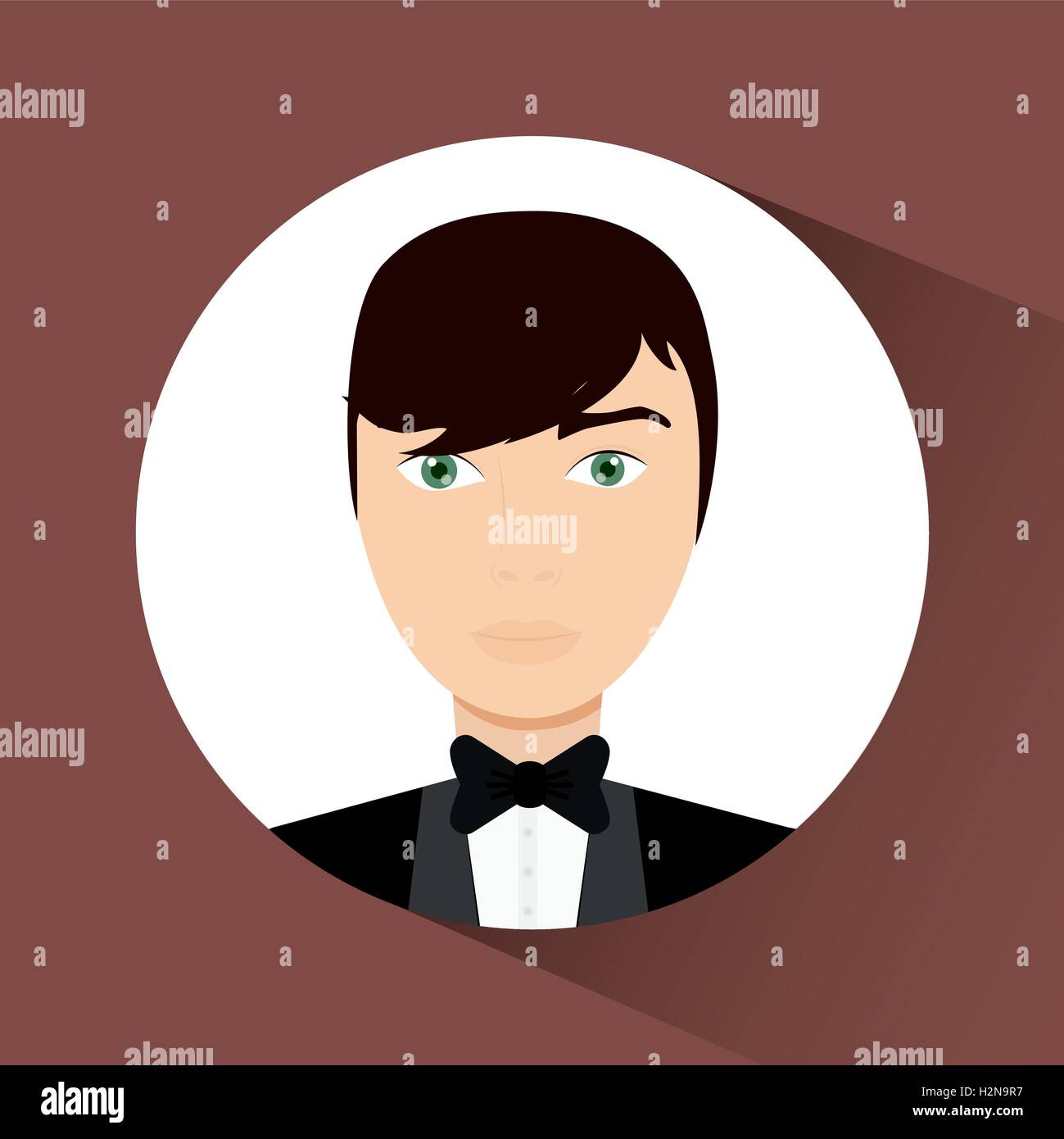 Man cartoon inside circle design Stock Vector Image & Art - Alamy
