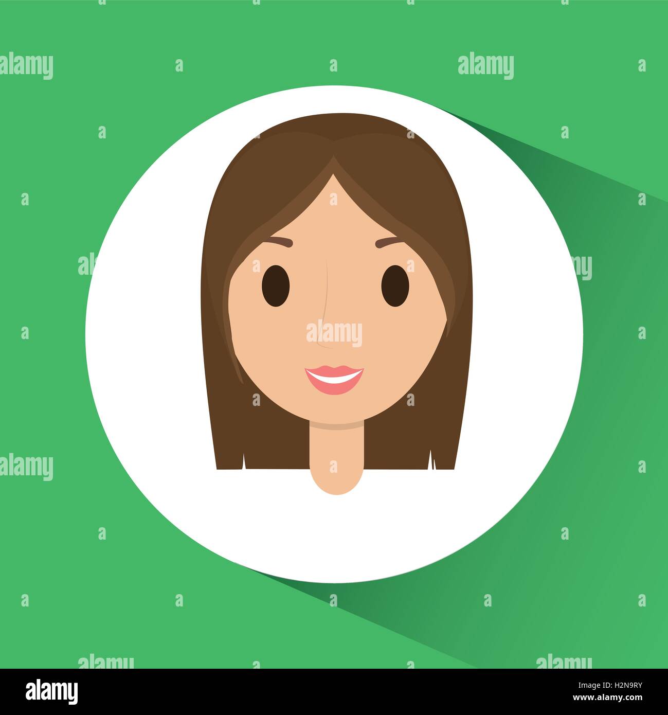 Woman cartoon inside circle design Stock Vector Image & Art - Alamy