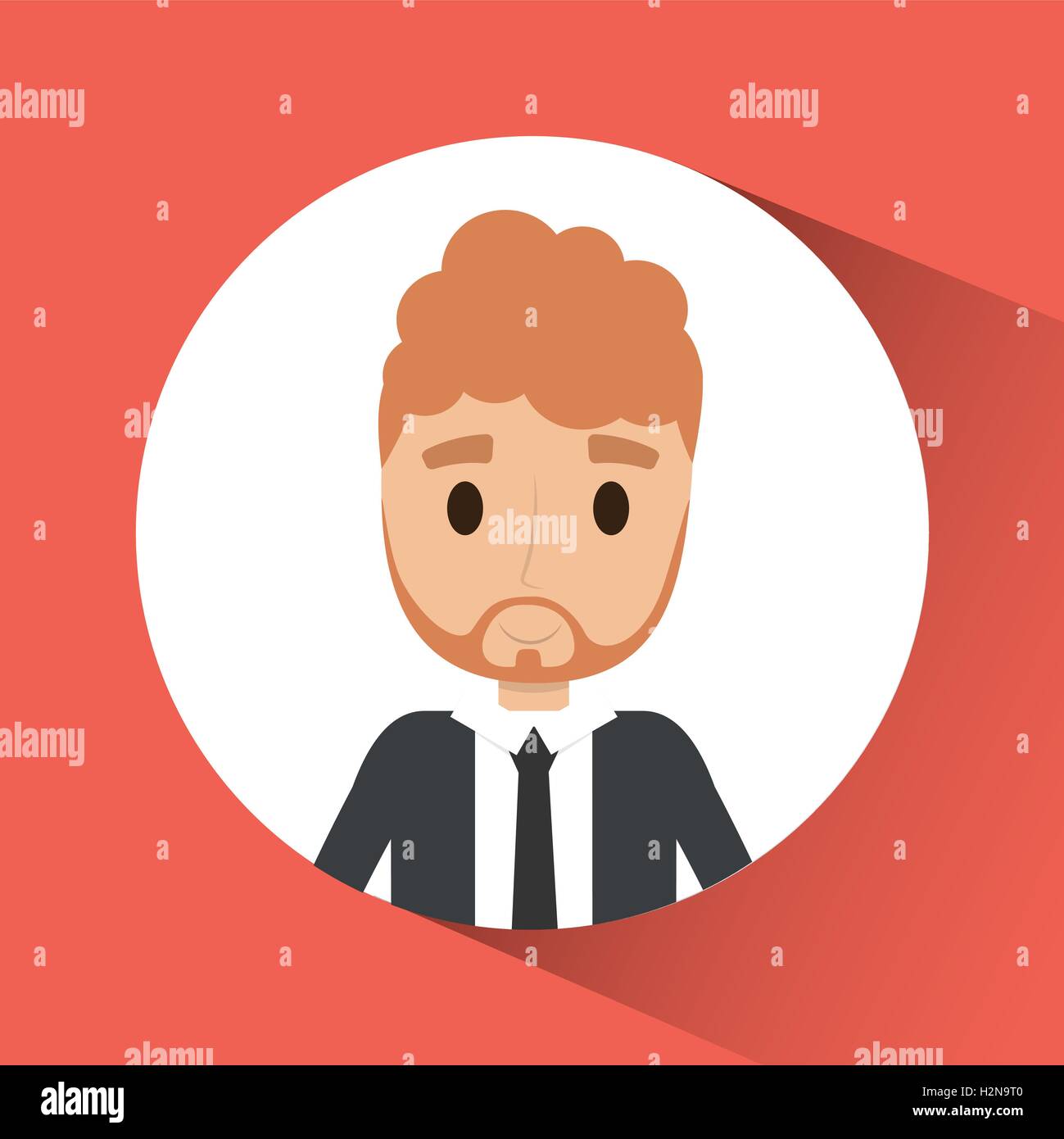 Man cartoon inside circle design Stock Vector Image & Art - Alamy
