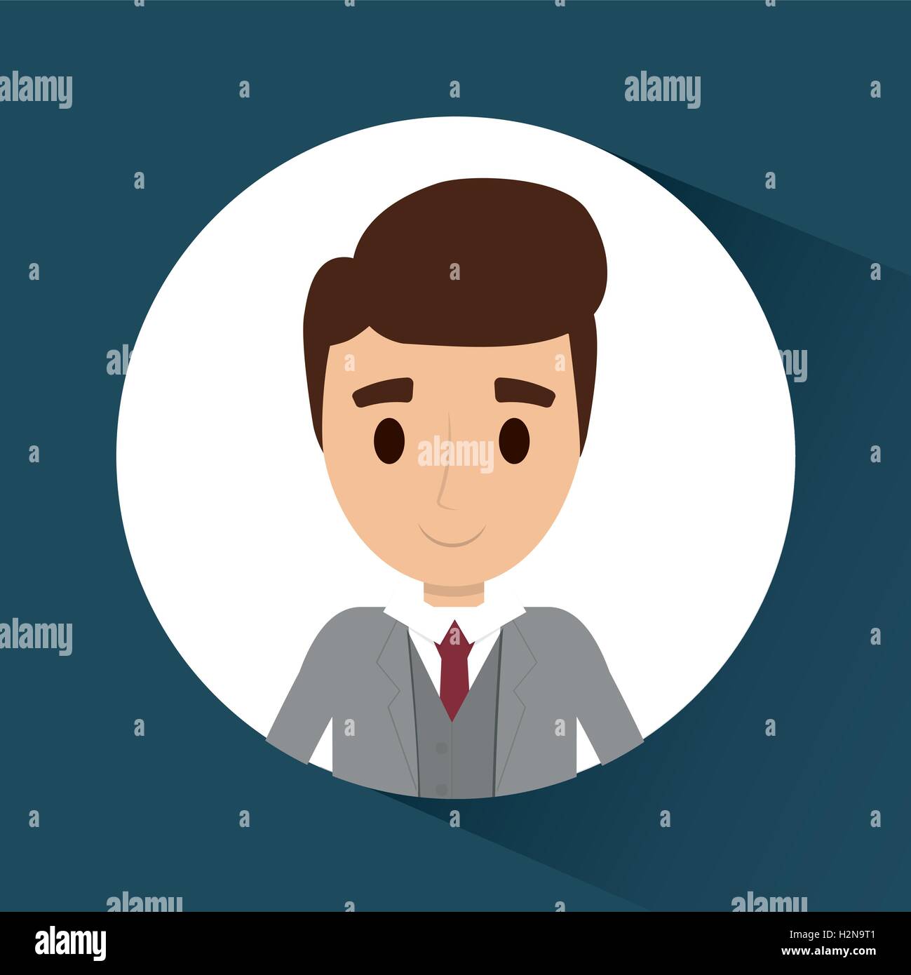 Man cartoon inside circle design hi-res stock photography and images ...