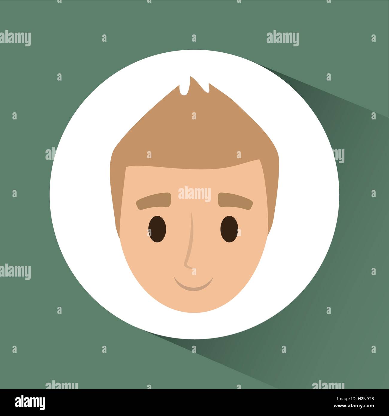 Man cartoon inside circle design hi-res stock photography and images ...