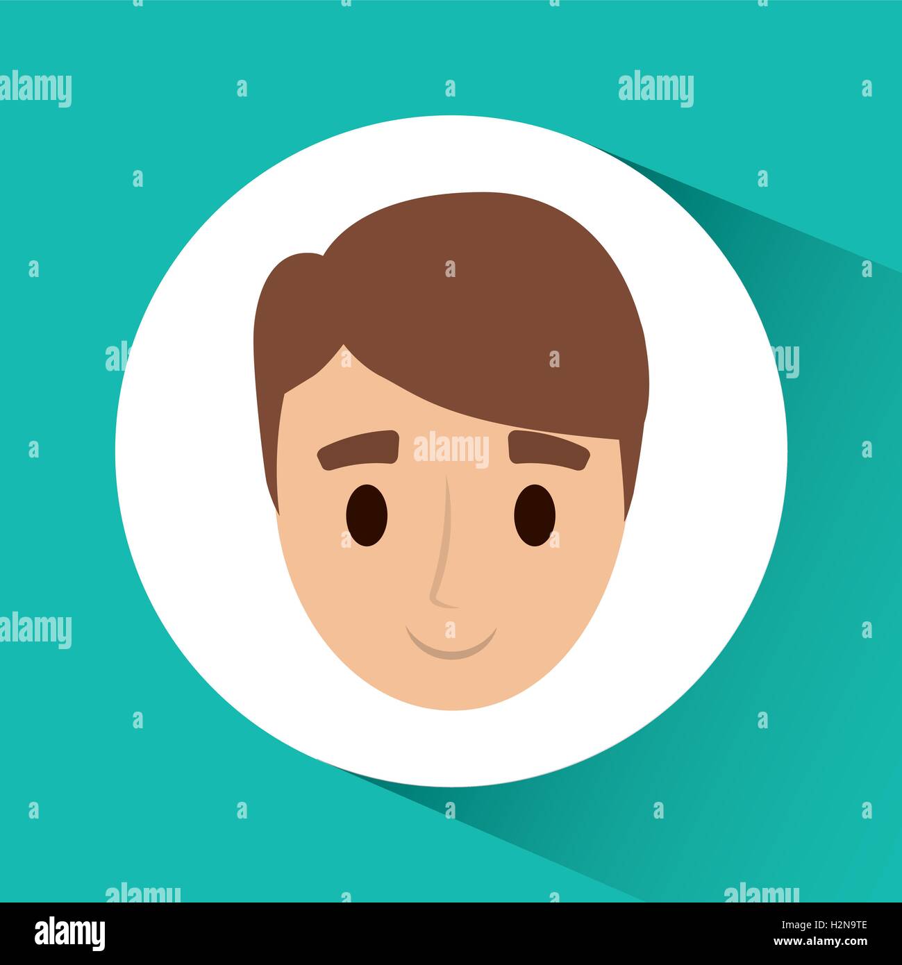 Man cartoon inside circle design Stock Vector Image & Art - Alamy