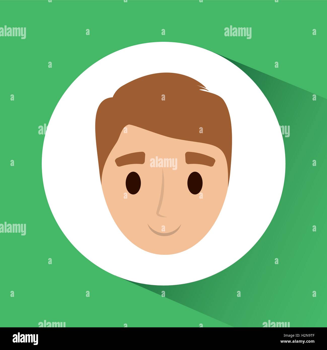 Man cartoon inside circle design hi-res stock photography and images ...
