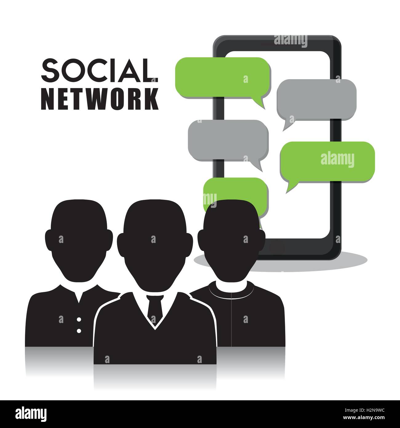 Social network vector design Stock Vector Image & Art - Alamy