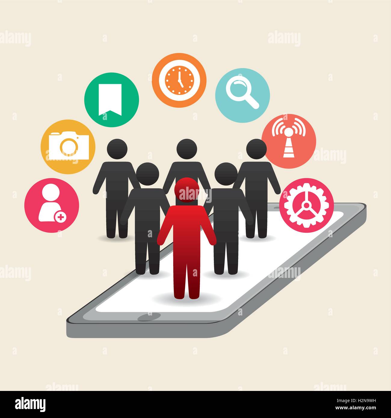 Social network vector design Stock Vector Image & Art - Alamy