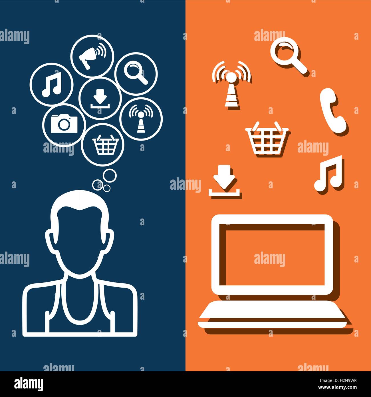 Social network vector design Stock Vector Image & Art - Alamy