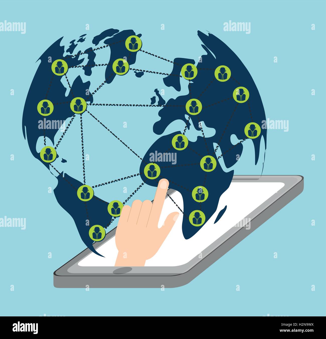 Social network vector design Stock Vector Image & Art - Alamy