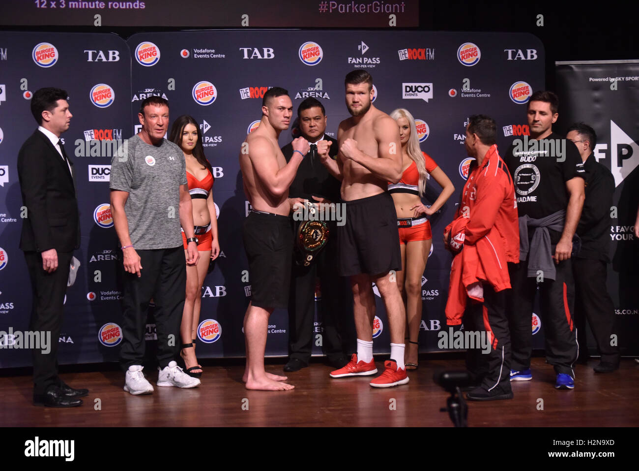 Auckland, New Zealand. 30th Sep, 2016. Russian boxer Alexander ...