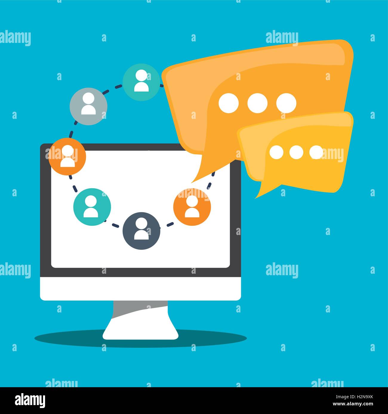 Social network vector design Stock Vector Image & Art - Alamy