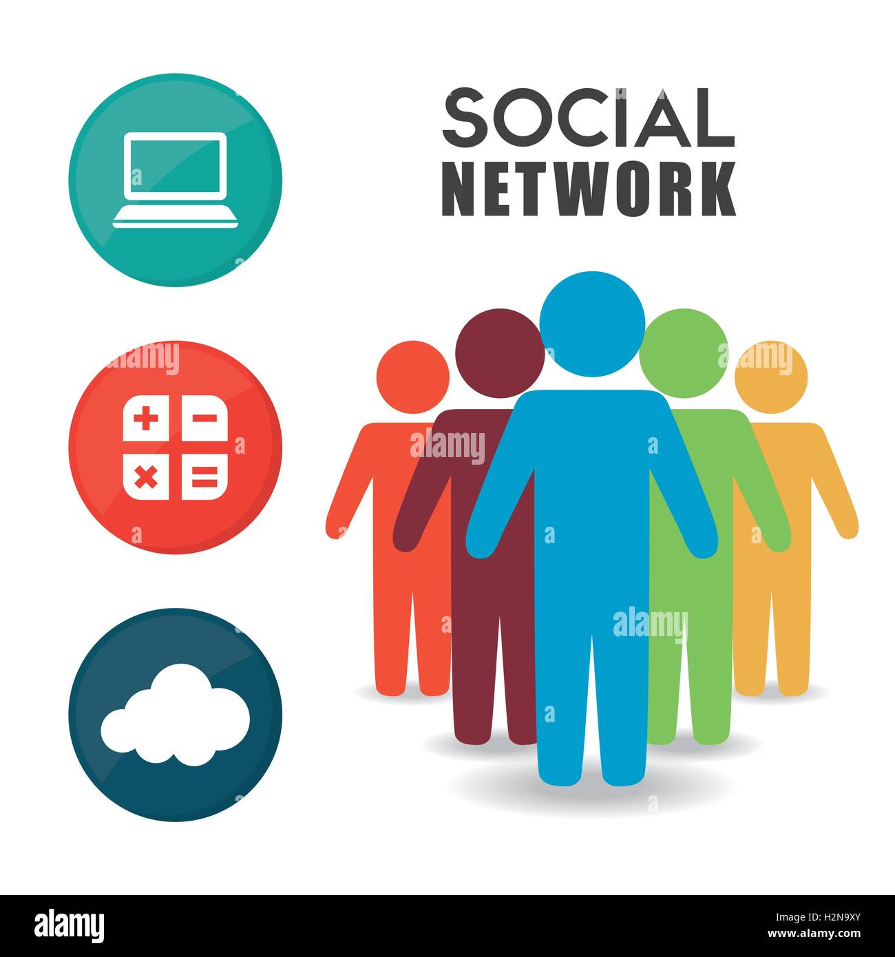 Social network vector design Stock Vector Image & Art - Alamy