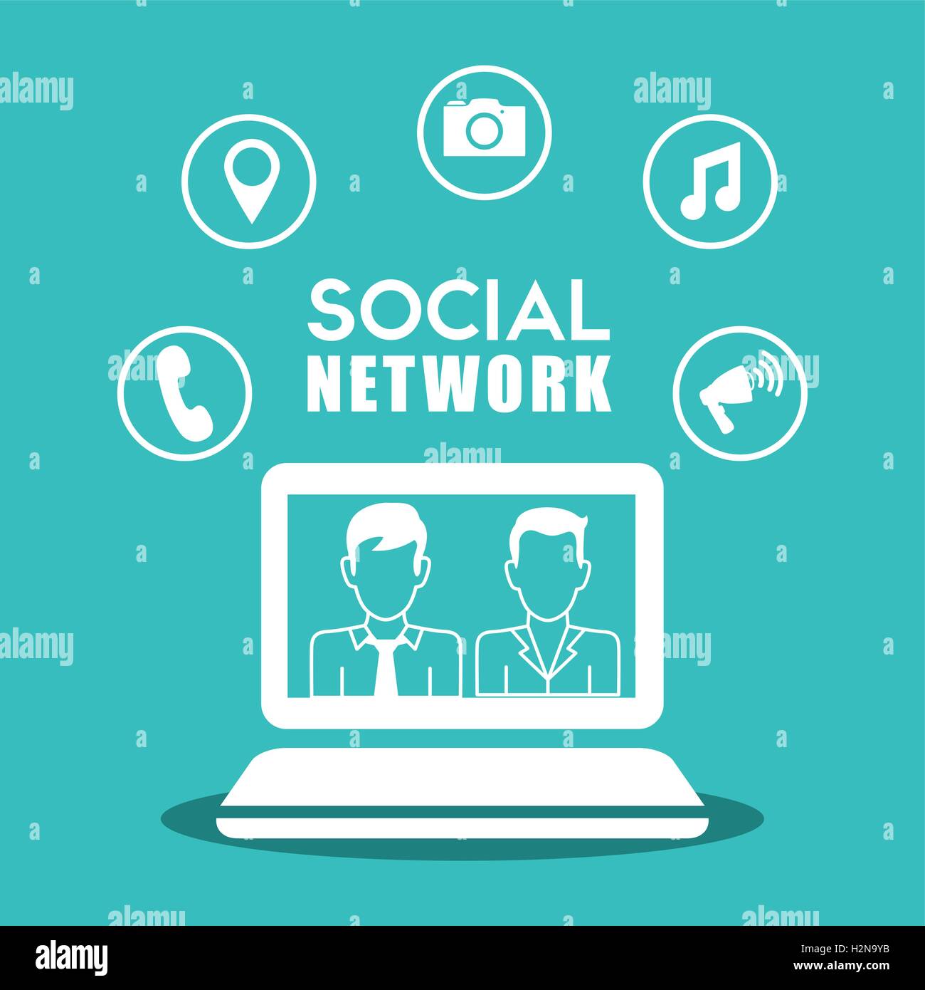 Social network vector design Stock Vector Image & Art - Alamy