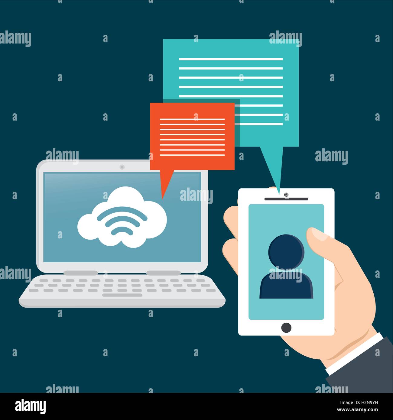Social network vector design Stock Vector Image & Art - Alamy