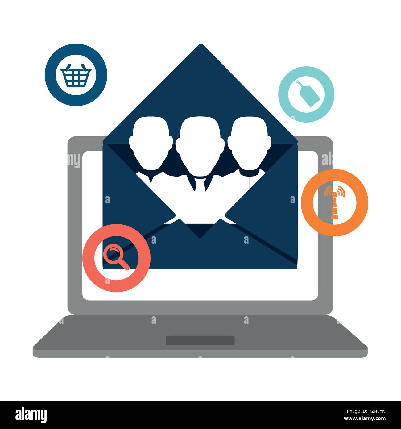 Social network vector design Stock Vector Image & Art - Alamy