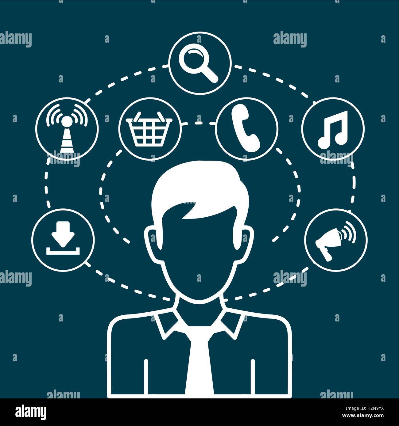 Social network vector design Stock Vector Image & Art - Alamy
