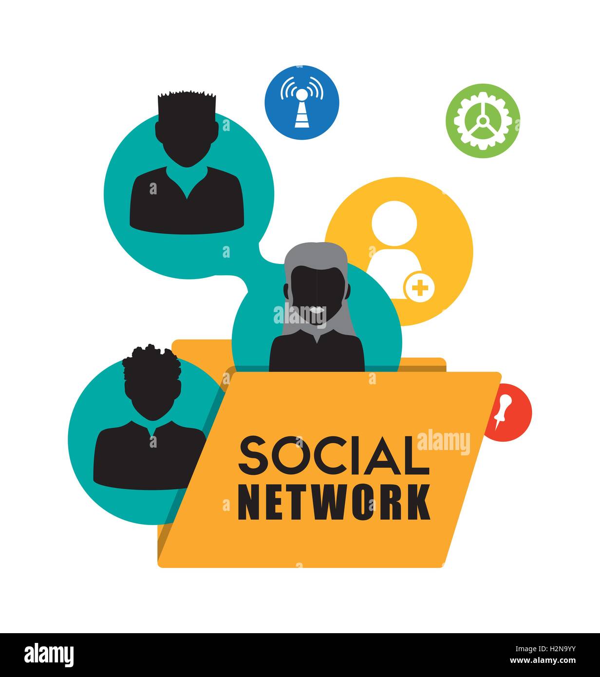 Social vector design Stock Vector Image & Art - Alamy