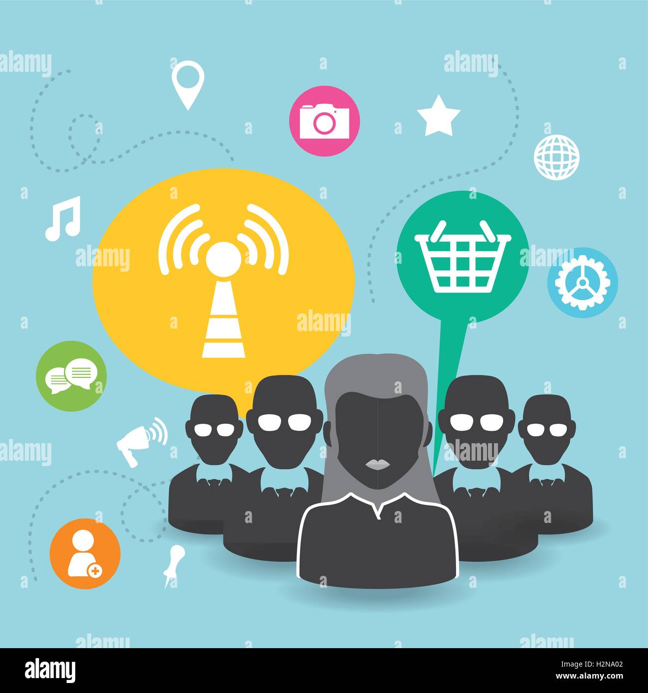 Social Network Vector Design Stock Vector Image And Art Alamy 7371