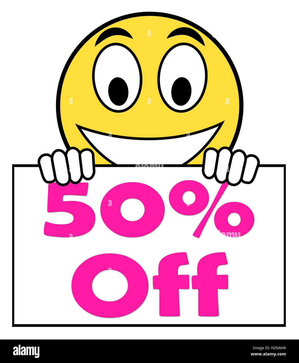 Fifty Percent Sign Show Sale Discount Or 50 Off Stock Photo - Alamy