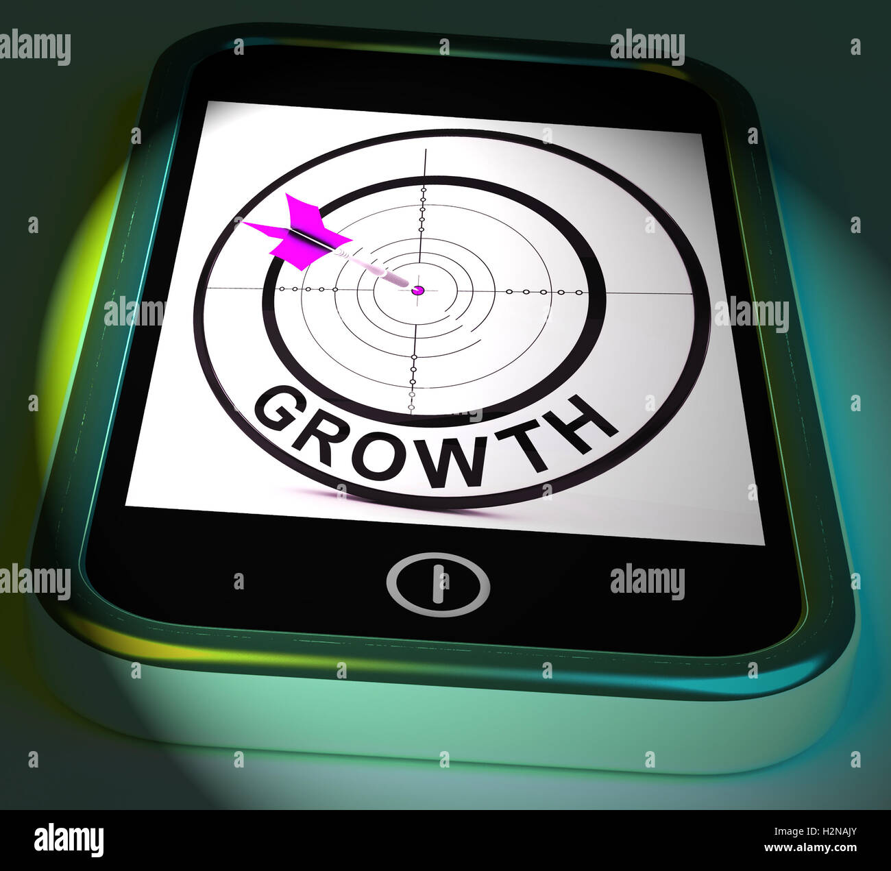 Growth Smartphone Displaying Expansion And Advancement Through Internet ...