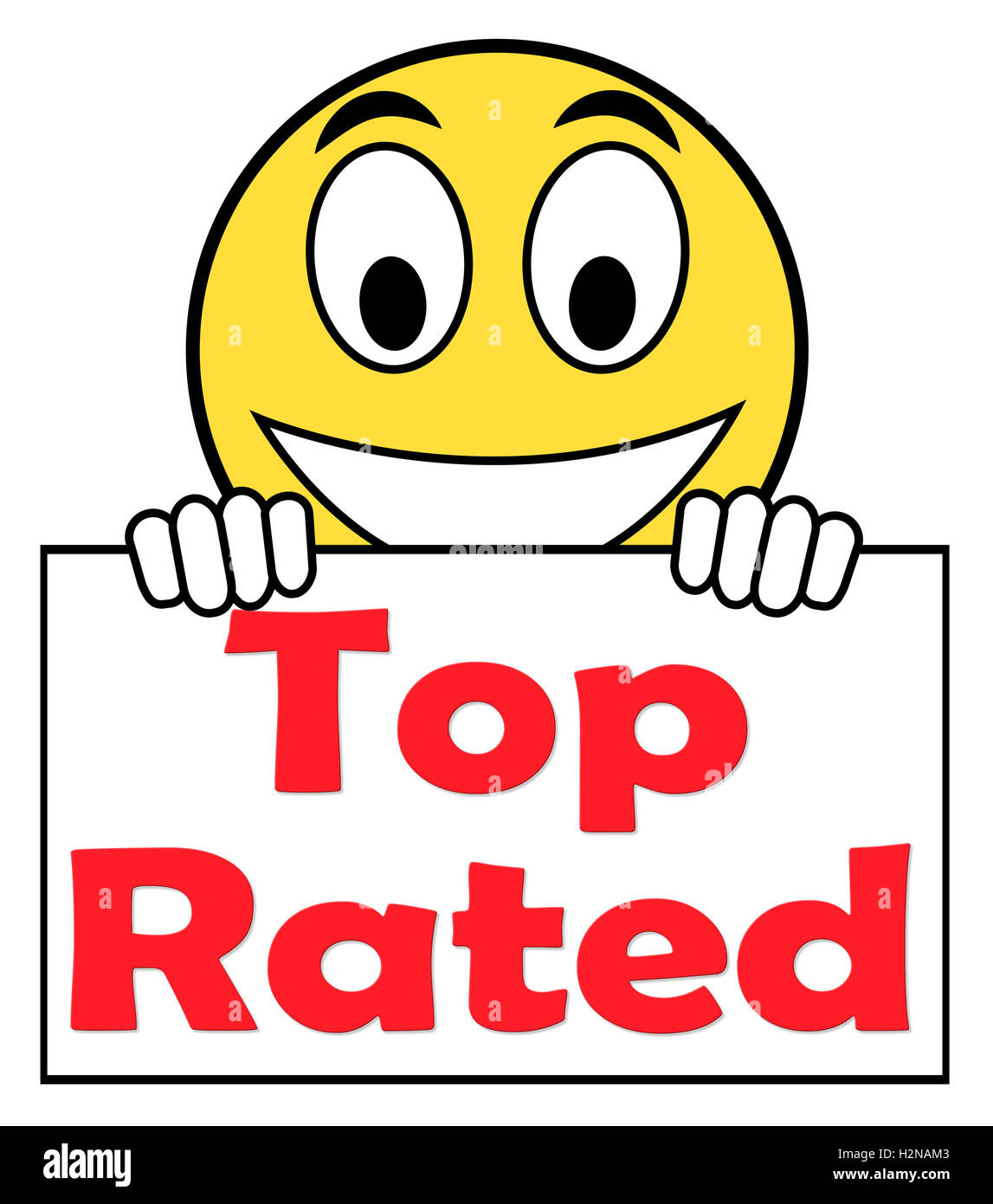 Top Rated On Sign Showing Best Ranked Special Product Stock Photo - Alamy