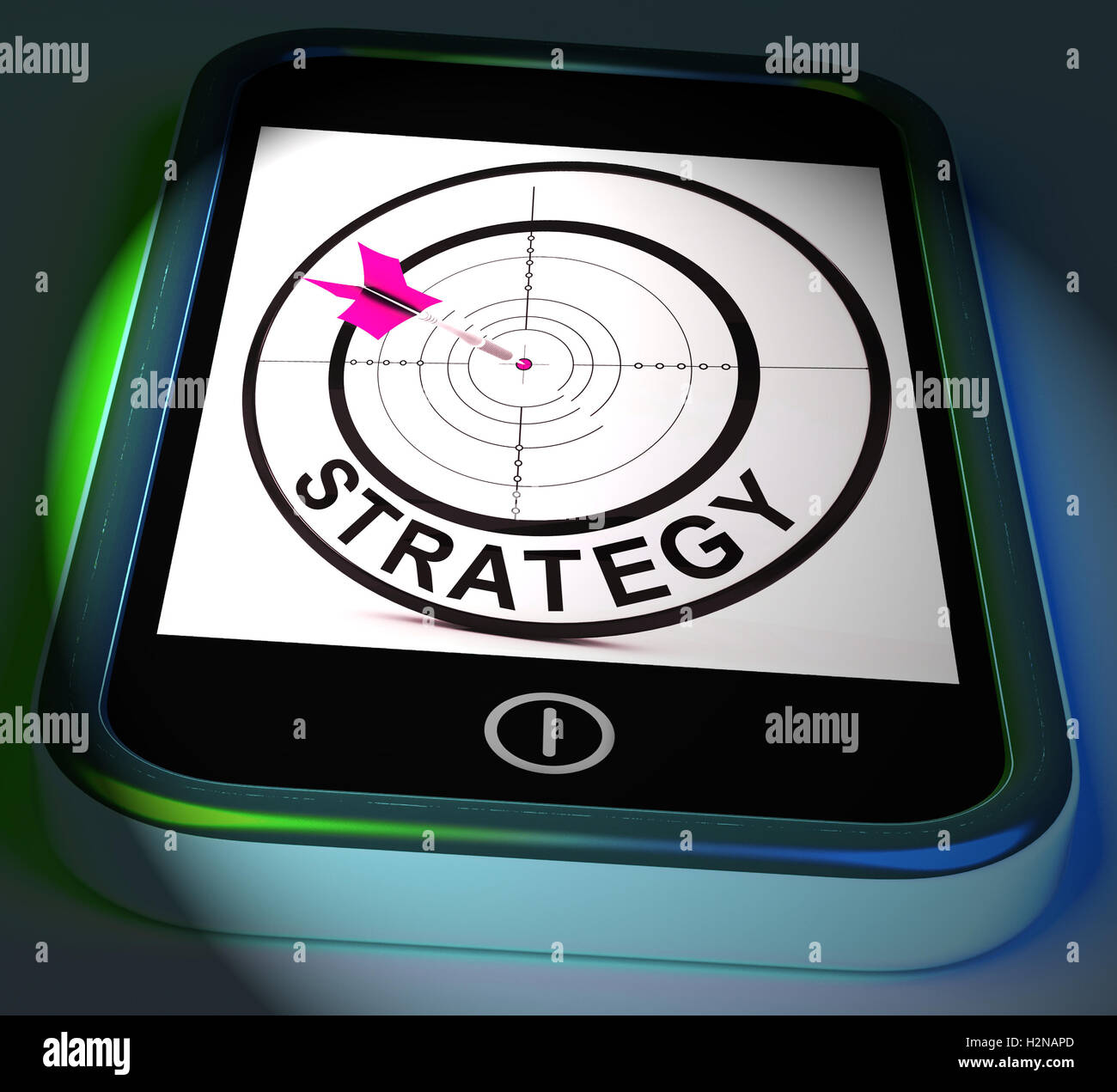 Strategy Smartphone Displaying Methods Tactics And Game Plan Stock ...