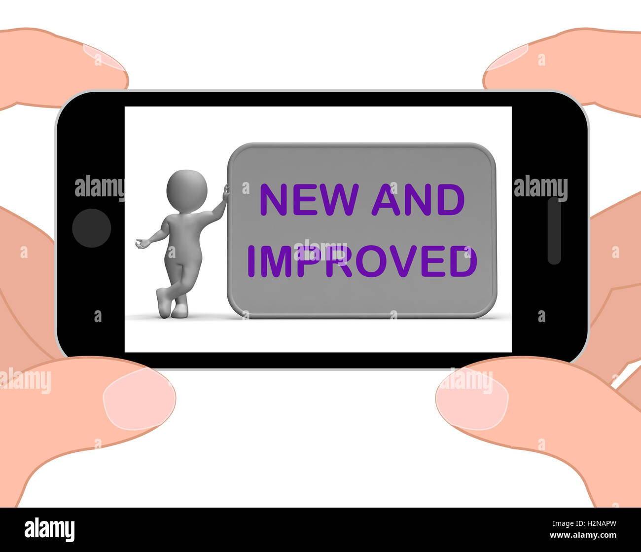 New And Improved Phone Meaning Upgrade Or Recent Development Stock ...