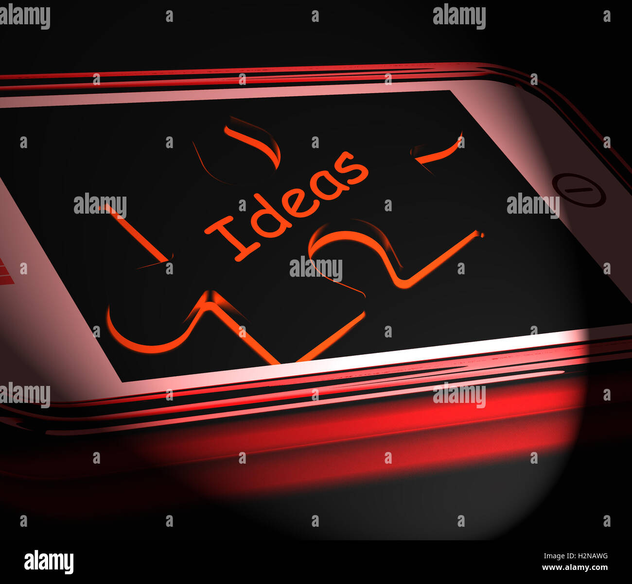 Ideas Smartphone Displaying Inspiration Thoughts And Concepts Stock ...