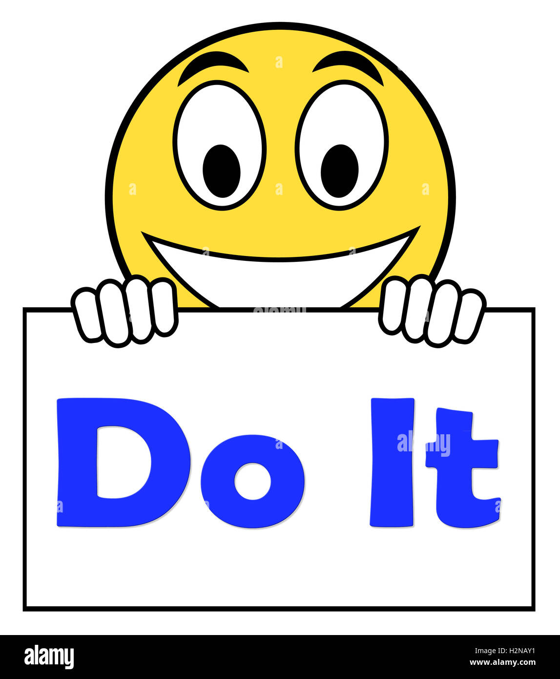 Do It On Sign Showing Act Immediately Stock Photo - Alamy