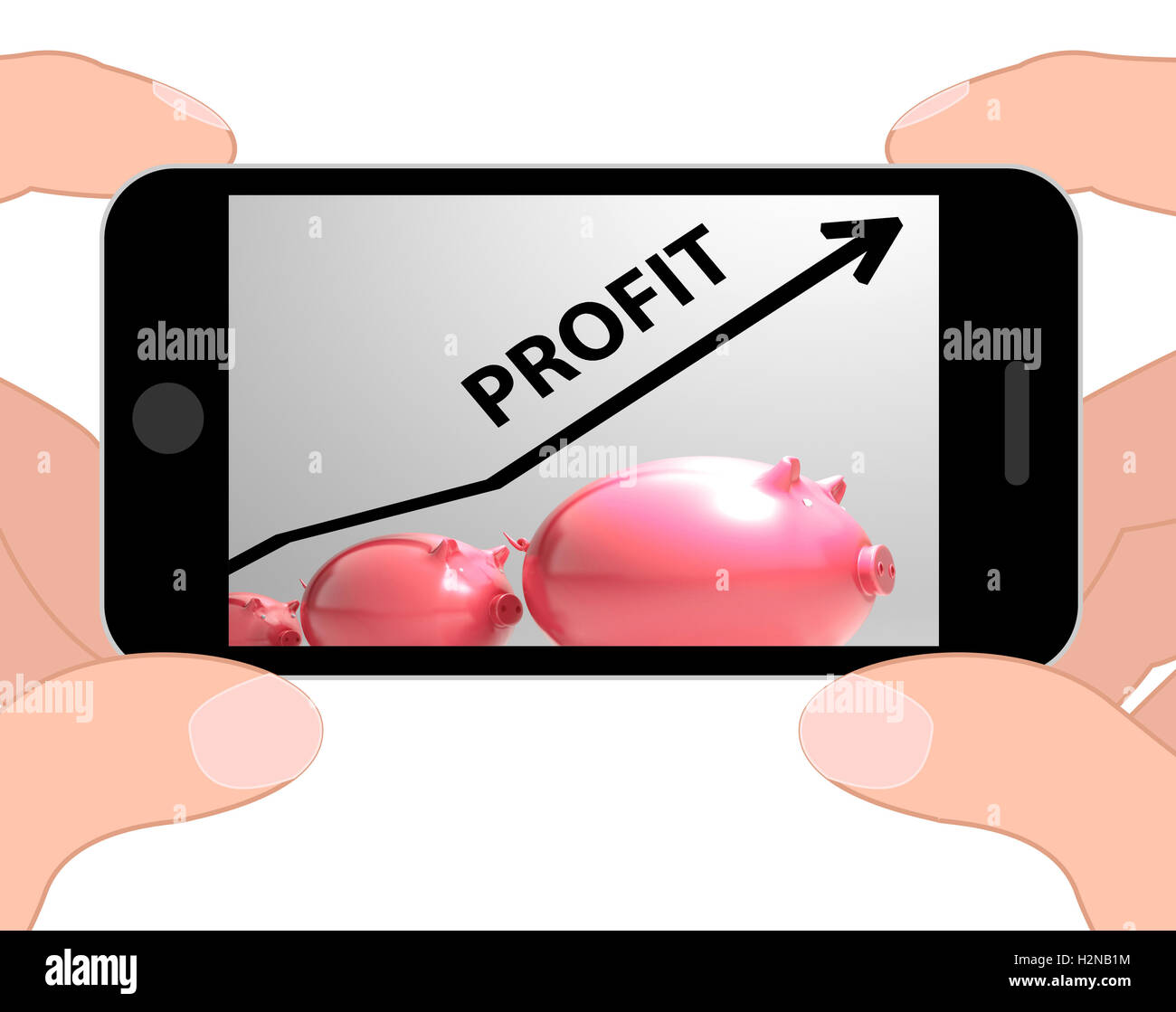 Profit Arrow Displaying Sales And Earnings Projection Stock Photo - Alamy