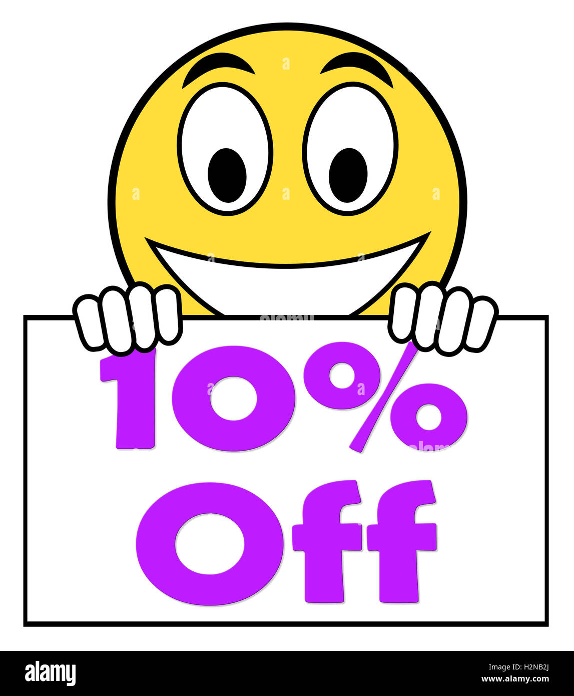Ten Percent Sign Show Sale Discount Or 10 Off Stock Photo - Alamy