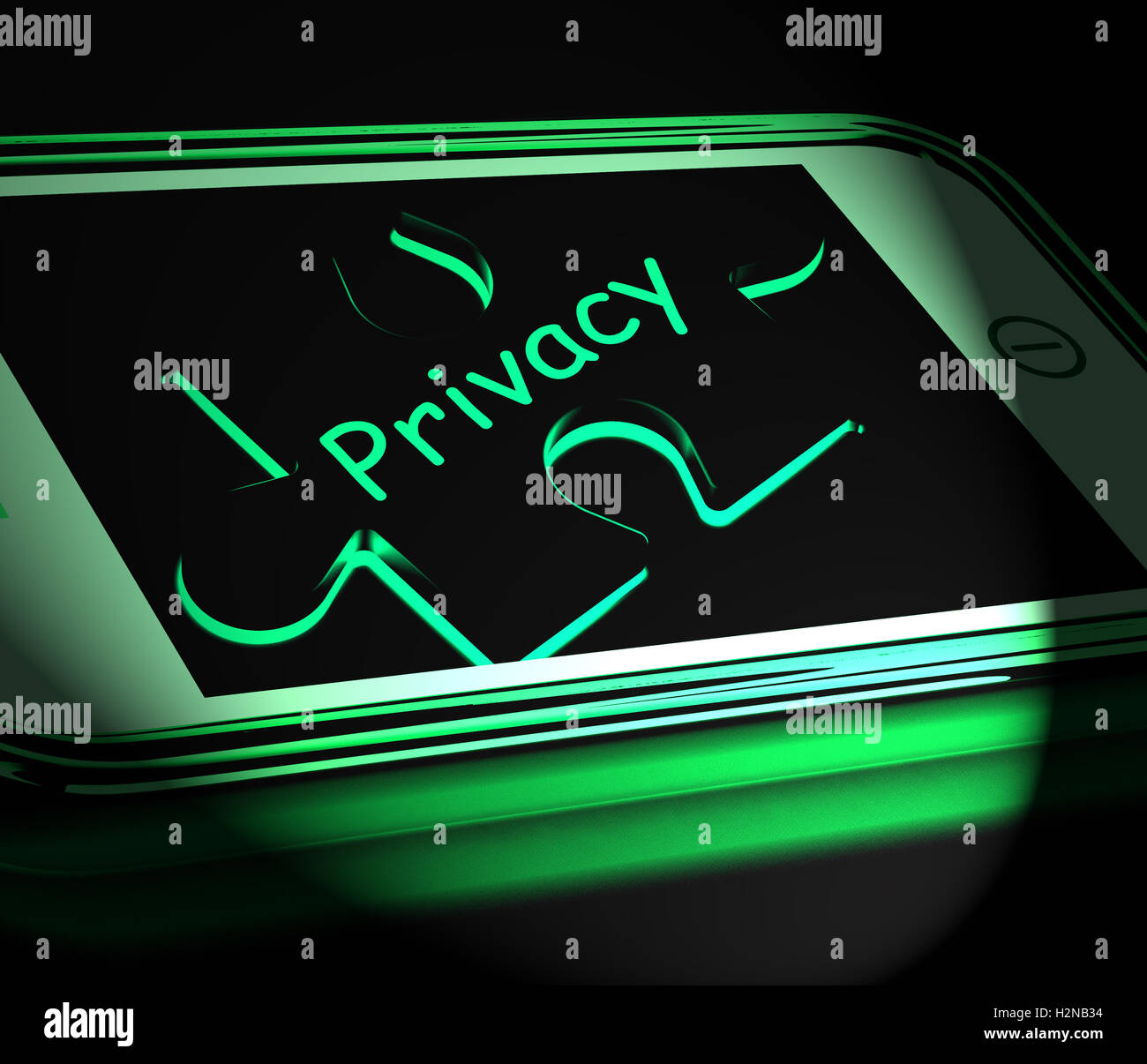 Privacy Smartphone Displaying Protecting Confidential Documents And ...