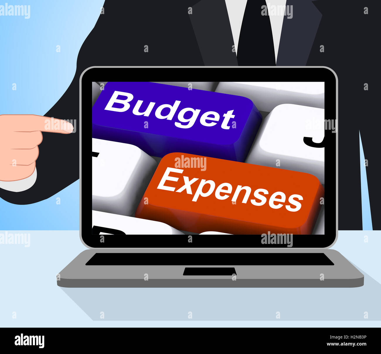 Budget Expenses Keys Displaying Company Accounts And Budgeting Stock ...