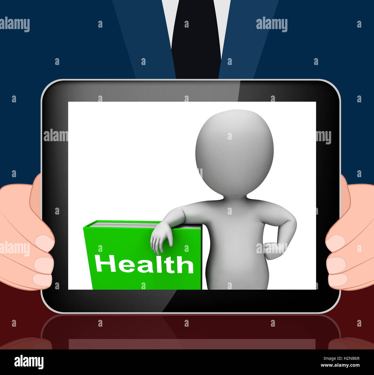 Health Book And Character Displaying Books About Healthy Lifestyle ...