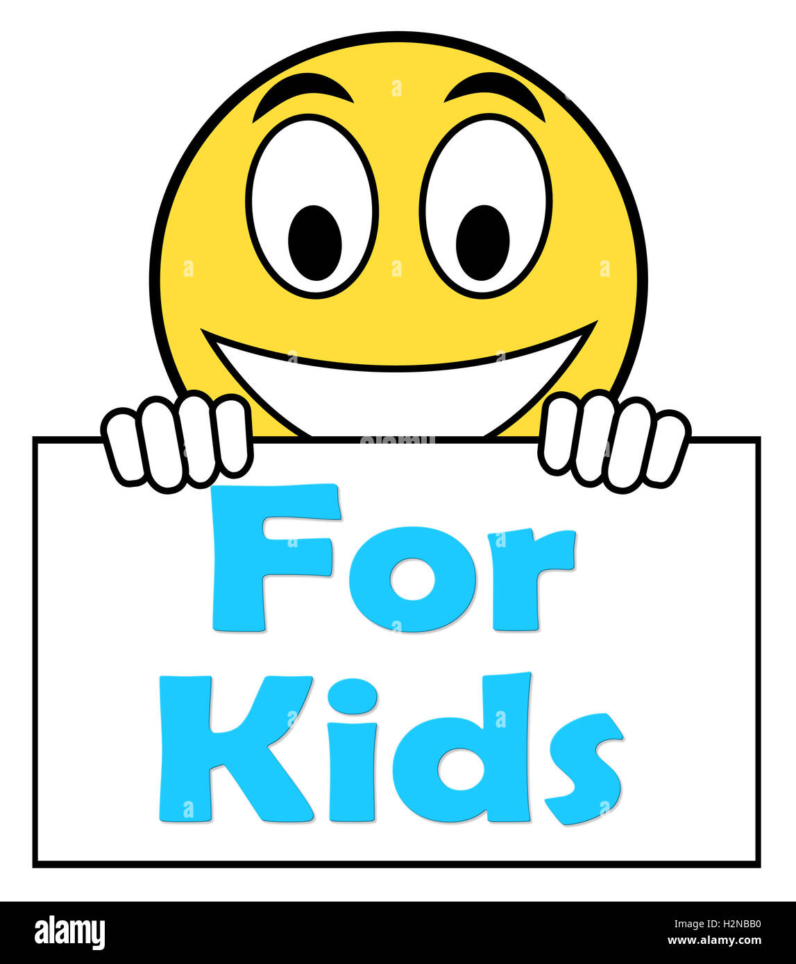 For Kids On Sign Meaning Children's Activities Stock Photo - Alamy