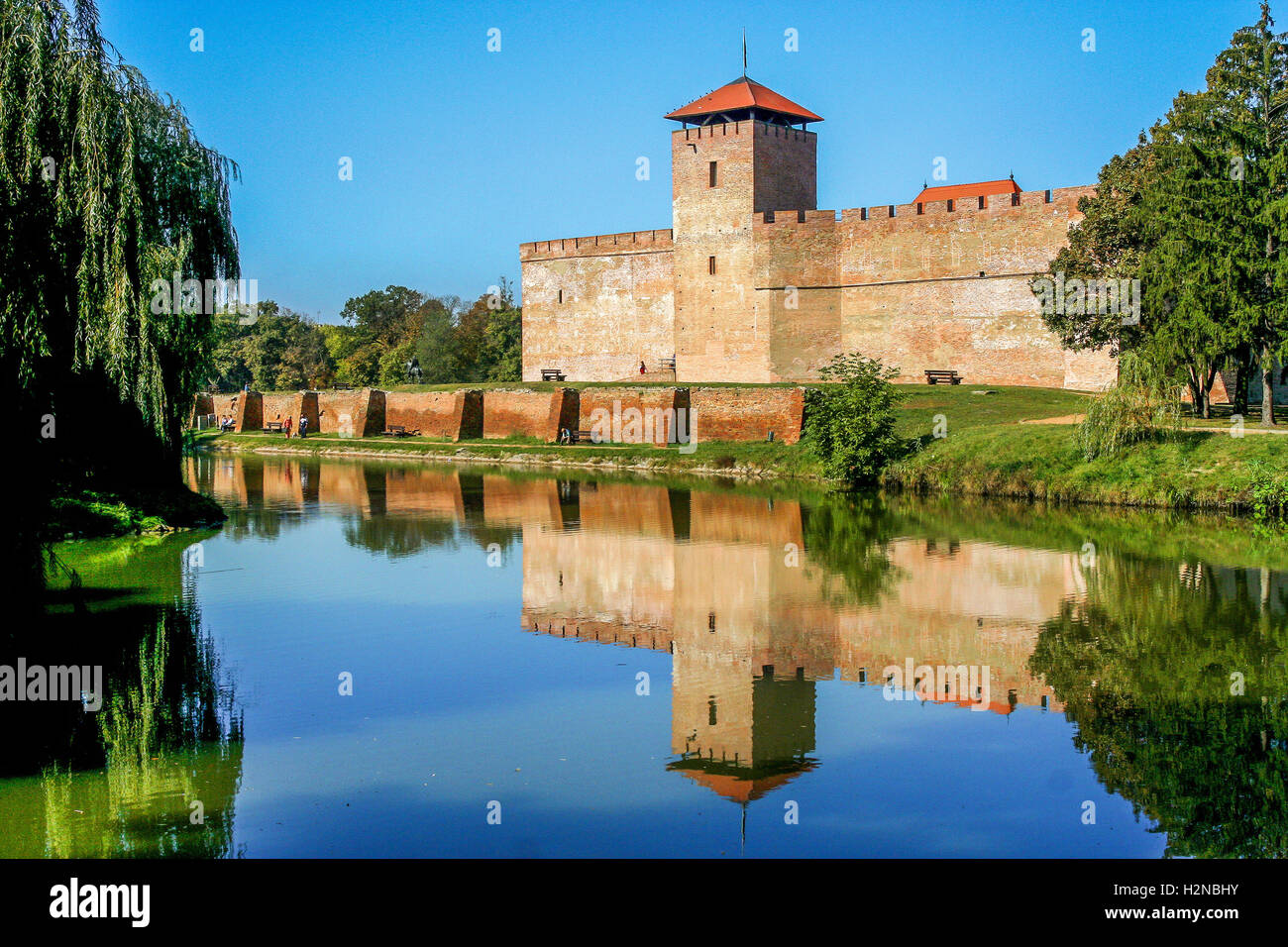 Castle in Gyula - a city in Békés county in south-eastern Hungary. It ...