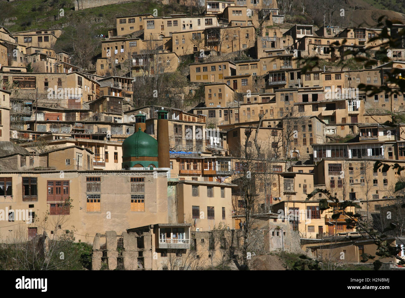 Mountain village Masuleh in northern part of Iran Stock Photo - Alamy