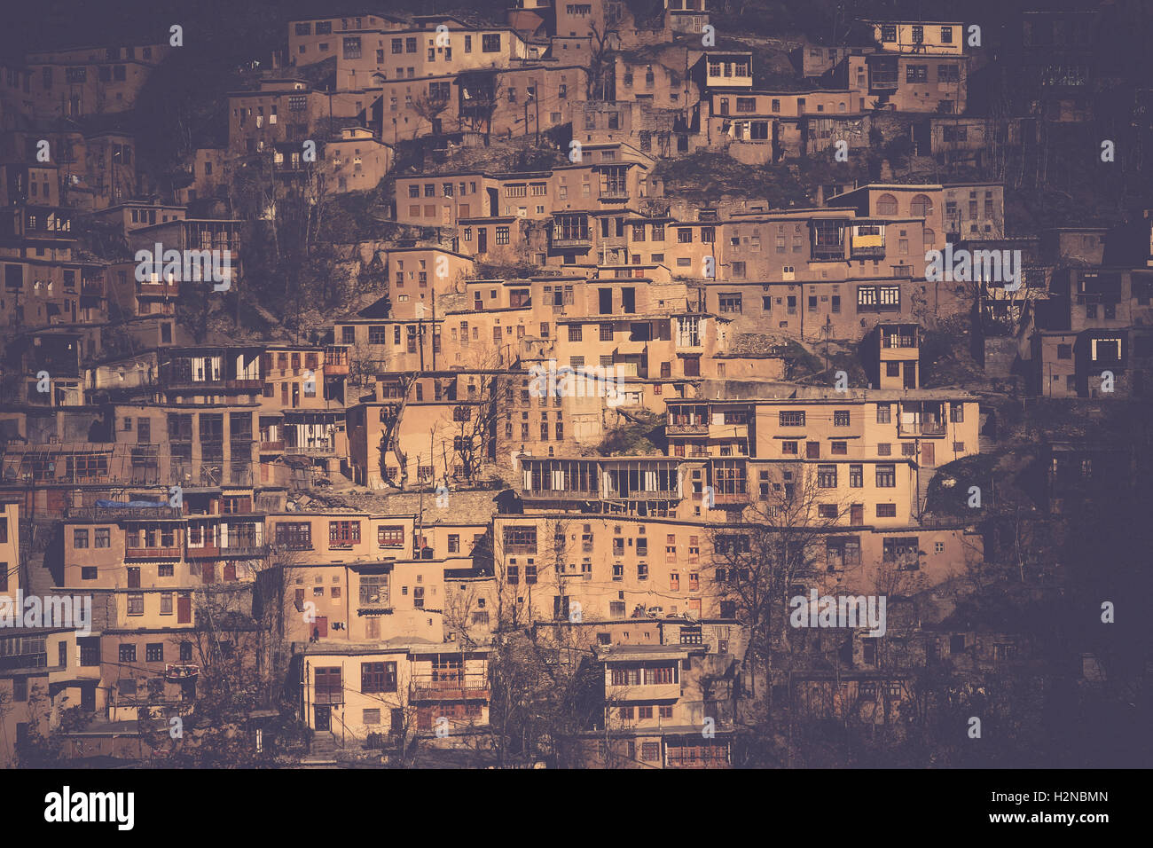 Mountain village Masuleh in northern part of Iran Stock Photo - Alamy