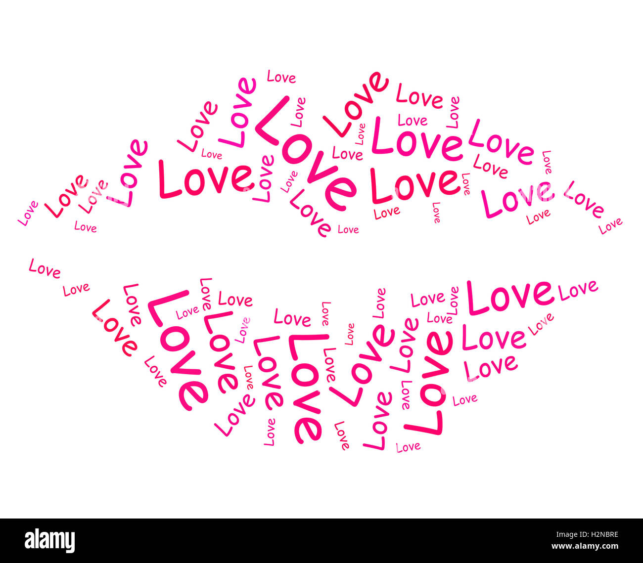 Love Lips Showing Kiss Kissing And Romance Stock Photo - Alamy