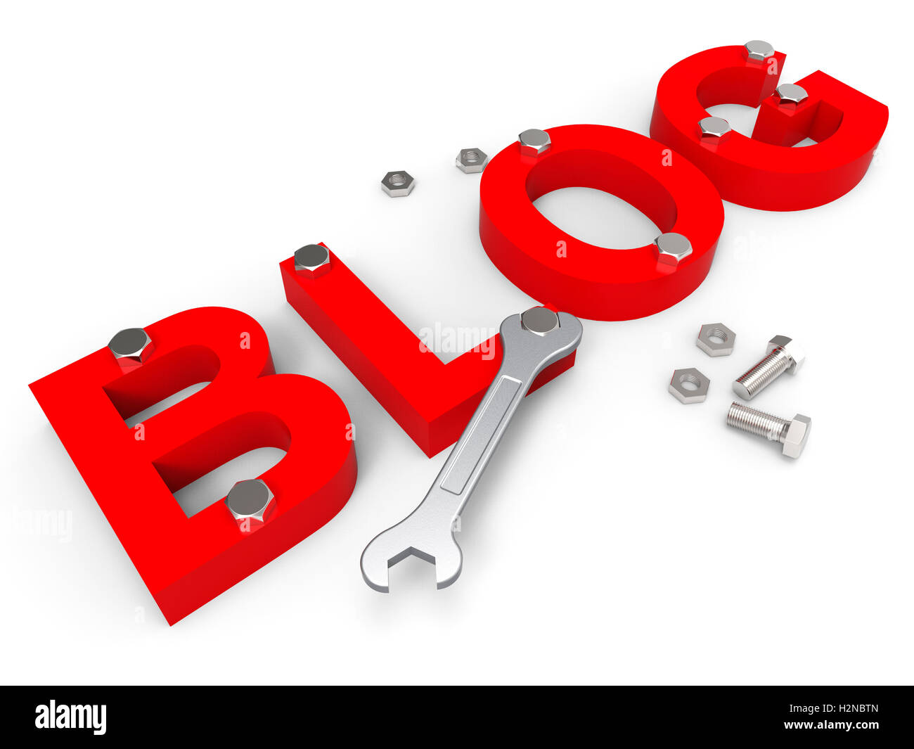 Blog Tools Representing World Wide Web And Online Journal Stock Photo ...