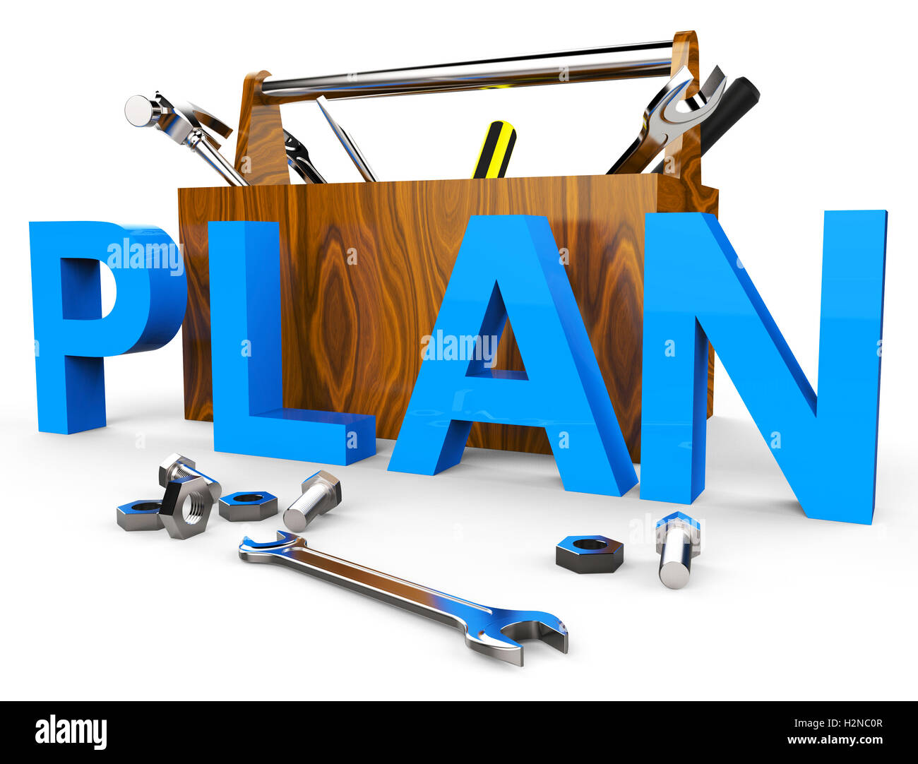 Make A Plan Representing Project Management And Scheme Stock Photo - Alamy