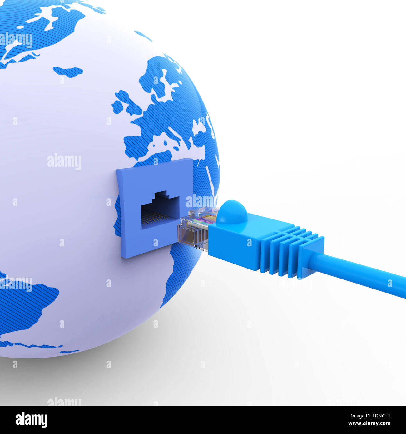 Worldwide Connection Representing Web Site And Planet Stock Photo - Alamy