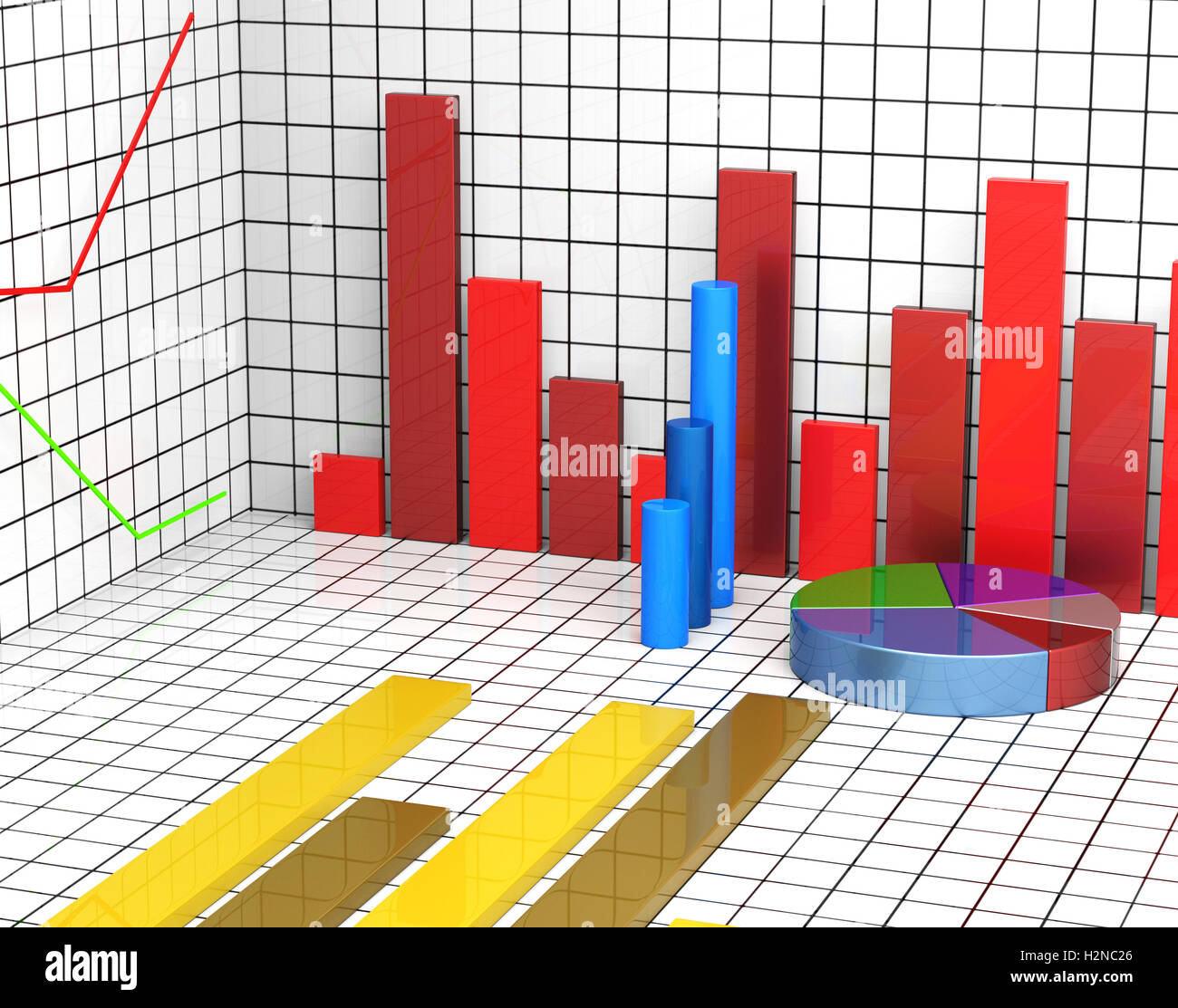 Graph Report Meaning Data Investment And Analysis Stock Photo - Alamy