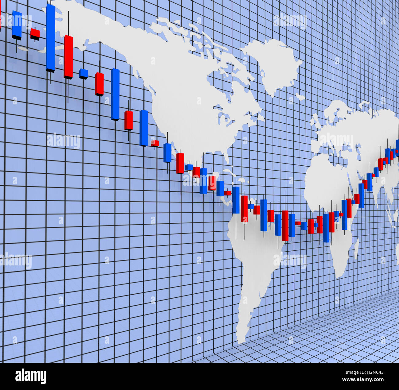 World Wide Indicating Stock Market And Profit Stock Photo - Alamy