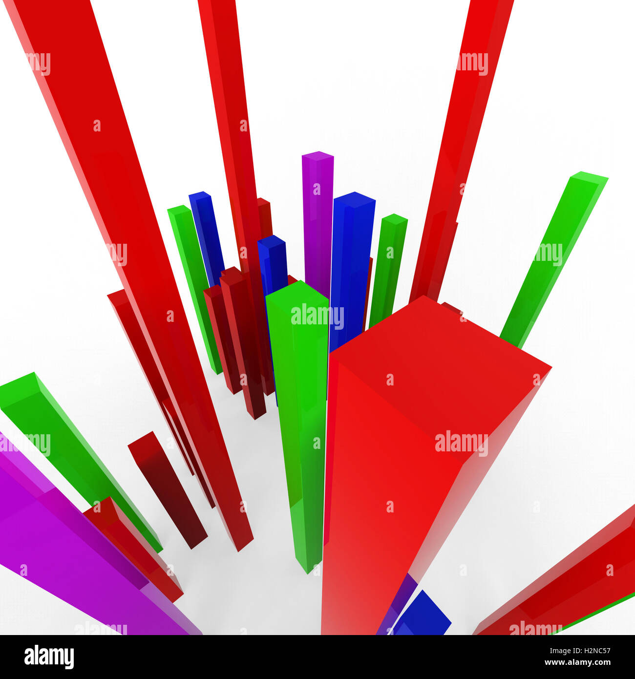 Graph Report Representing Profit Forecast And Investment Stock Photo ...