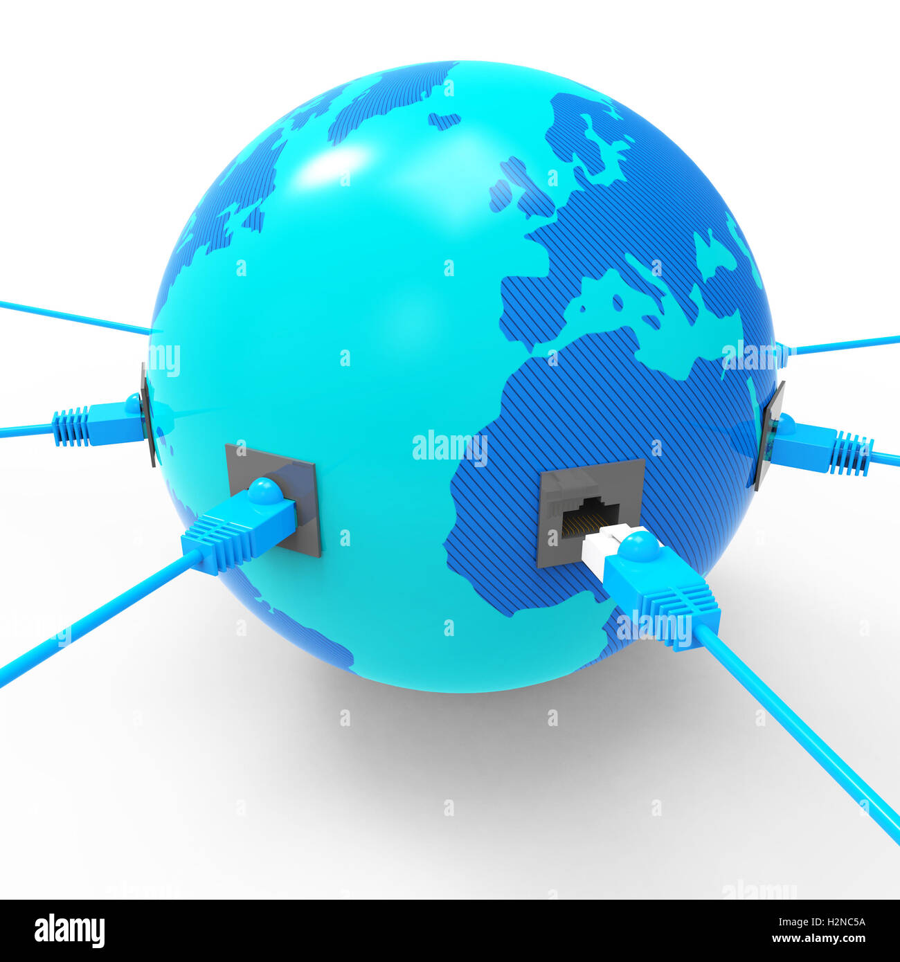 Worldwide Internet Showing Web Site And Www Stock Photo - Alamy